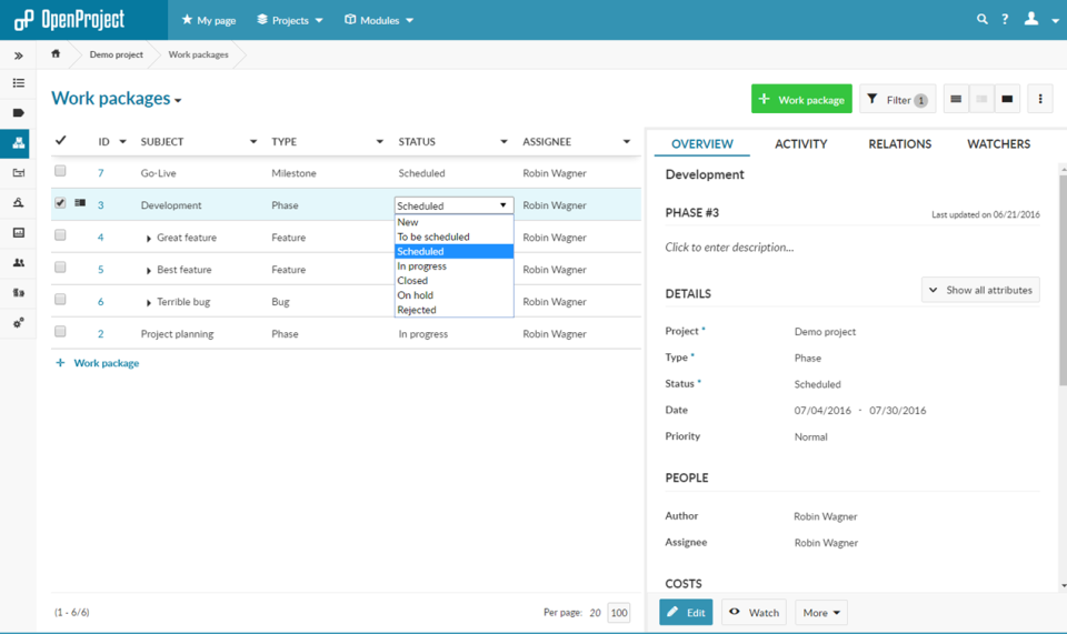 OpenProject : Opiniones, precios & funcionalidades | Appvizer