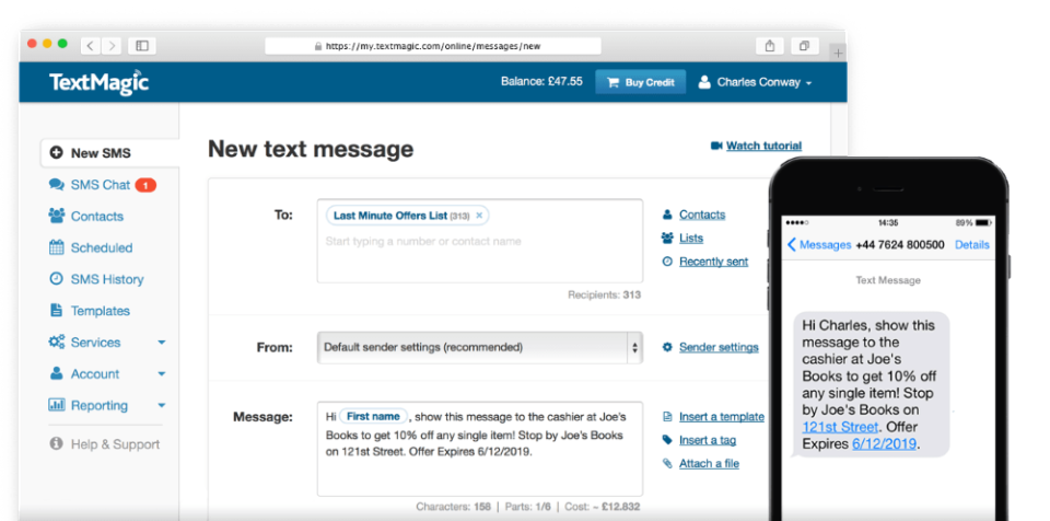 TextMagic : Opiniones, precios & funcionalidades | Appvizer