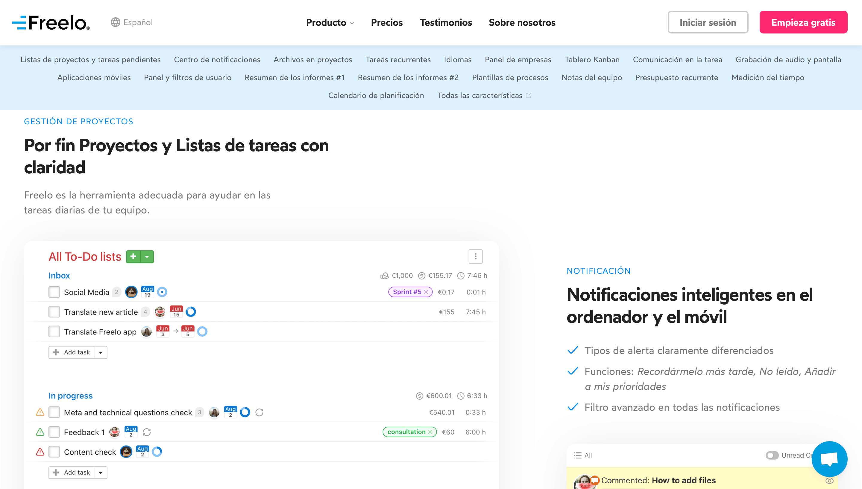 Freelo.io : Opiniones, precios & funcionalidades | Appvizer