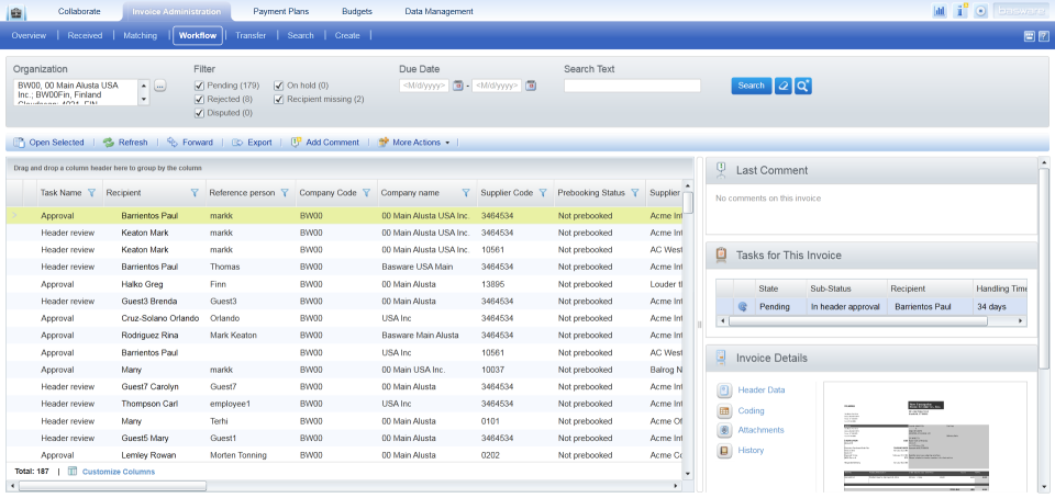 Basware : Opiniones, precios & funcionalidades | Appvizer
