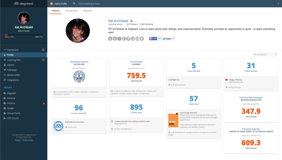 Degreed : Opiniones, precios & funcionalidades | Appvizer